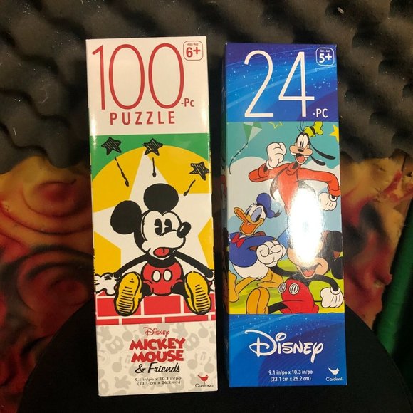 Disney | Toys | Disney Mickey Mouse And Friends Jigsaw 2 Puzzles 24pc ...